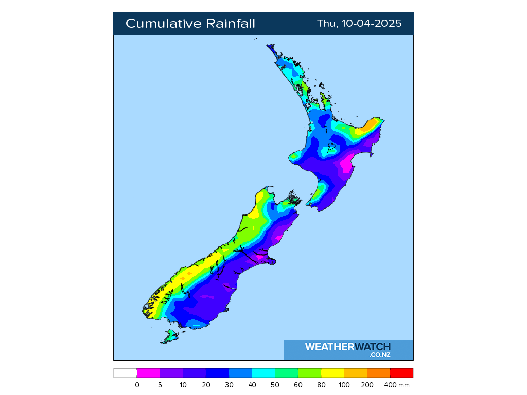 Cumulative Rainfall | Rain Maps | WeatherWatch - New Zealand's Weather ...