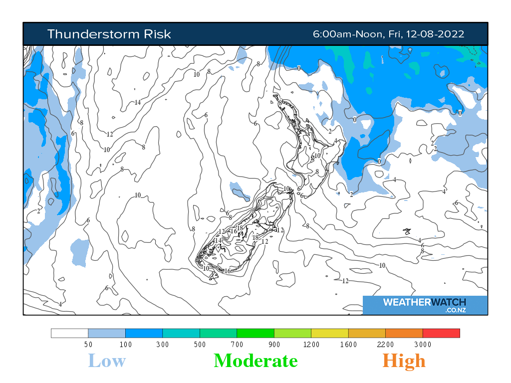 Thunderstorm Risk | Lightning Maps | WeatherWatch - New Zealand's ...