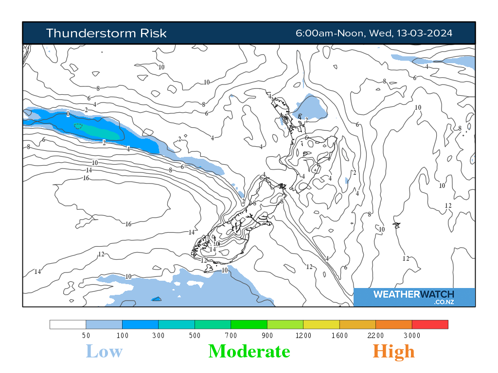 Thunderstorm Risk | Lightning Maps | WeatherWatch - New Zealand's ...