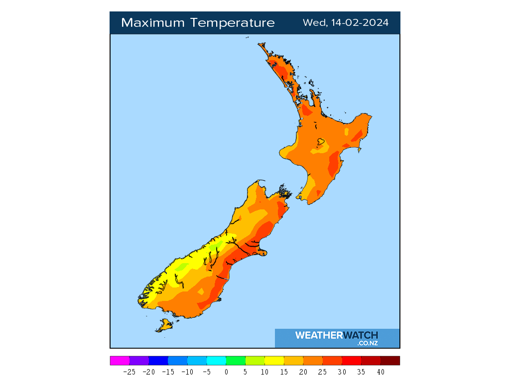 Temperature | Temperature Maps | WeatherWatch - New Zealand's Weather ...