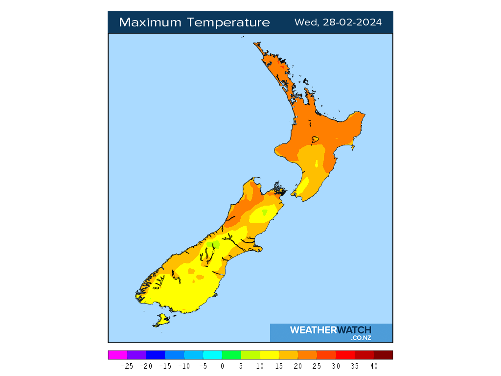 Minimum Temperature | Temperature Maps | WeatherWatch - New Zealand's ...