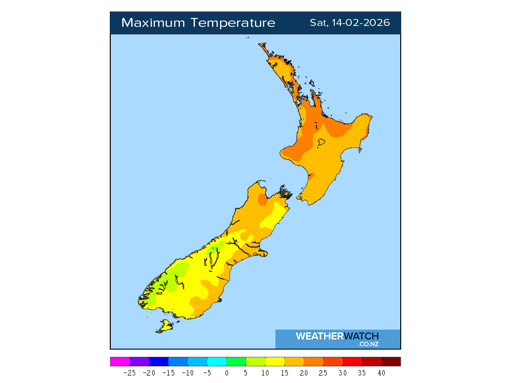 Temperature | Temperature Maps | WeatherWatch - New Zealand's Weather ...