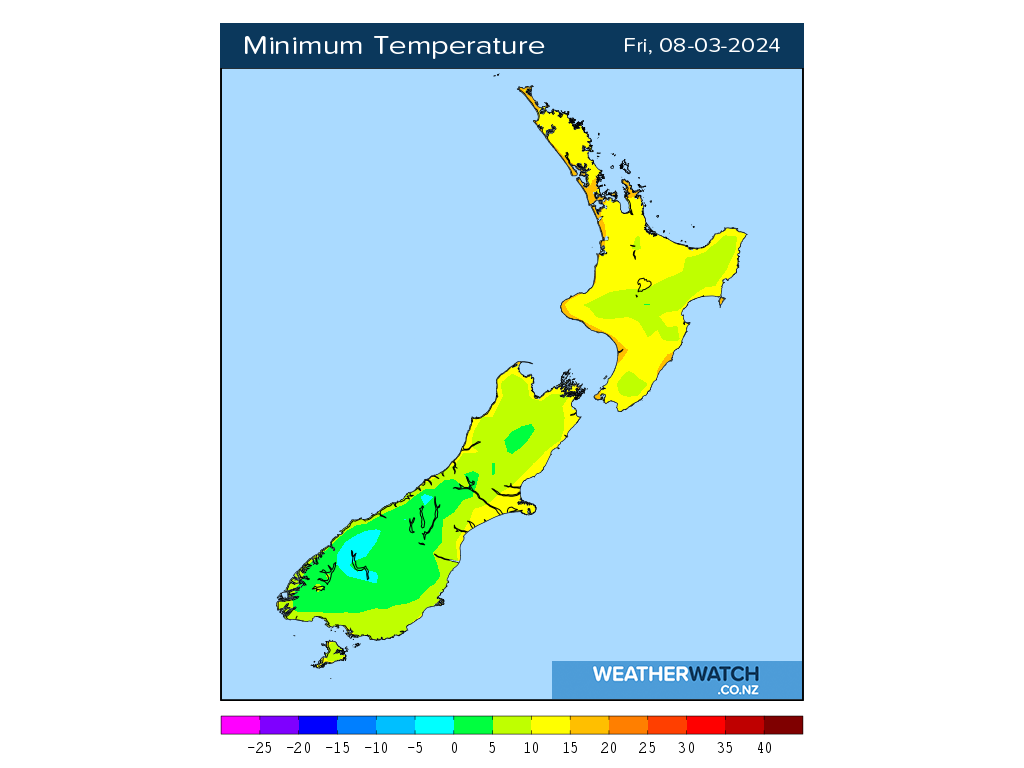 Maximum Temperature | Temperature Maps | WeatherWatch - New Zealand's ...